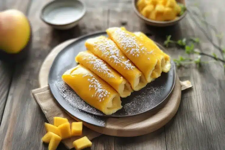Hong Kong-Style Mango Pancake - Savortales