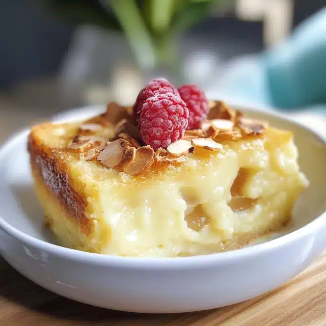 Custard Bread Pudding with Vanilla Sauce - Savortales