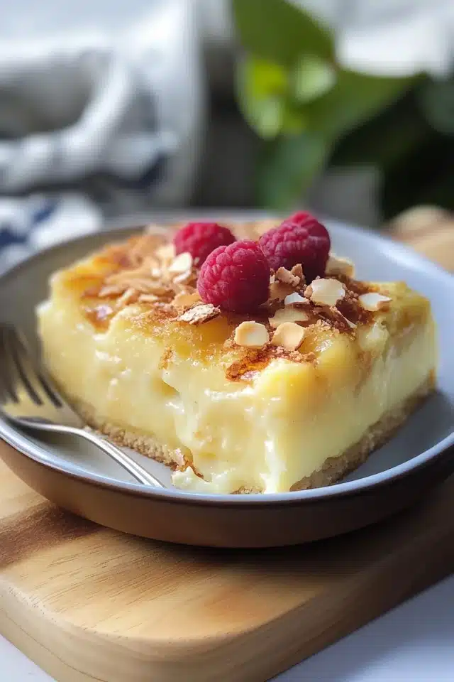 Custard Bread Pudding with Vanilla Sauce - Savortales