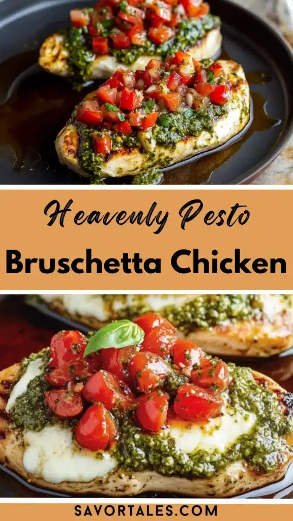 Pesto Bruschetta Chicken - Savortales