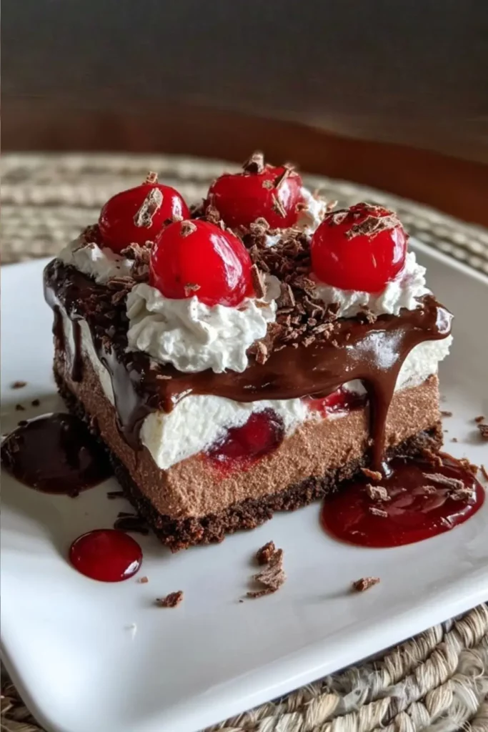 No Bake Chocolate Cherry Dessert: A Layered Treat Full of Nostalgia and ...