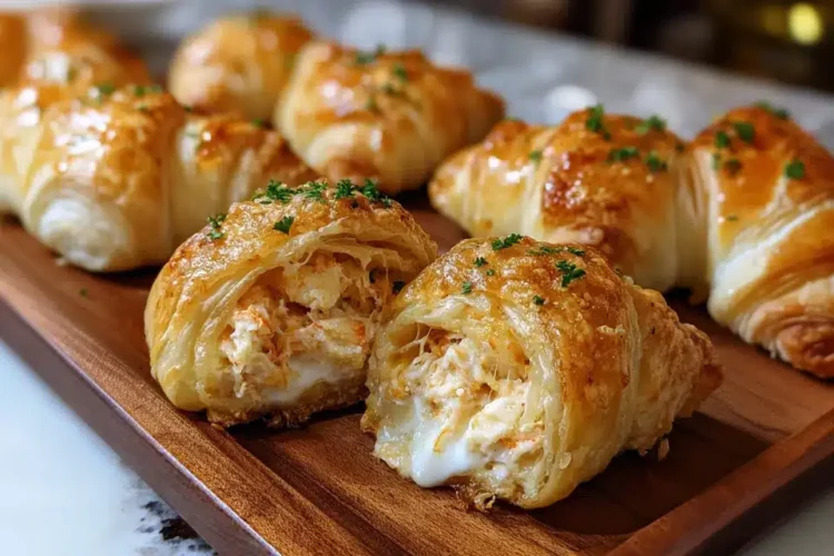 Crab Cheese Stuffed Crescent Puffs - Savortales