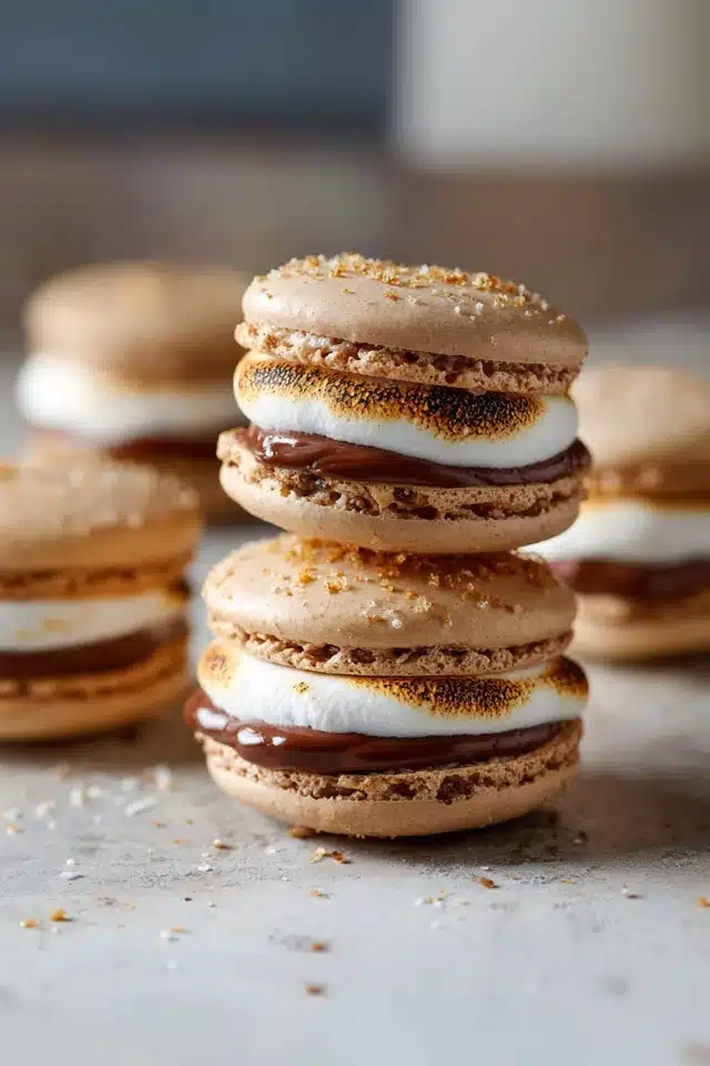 Irresistible S'mores Macarons - Savortales