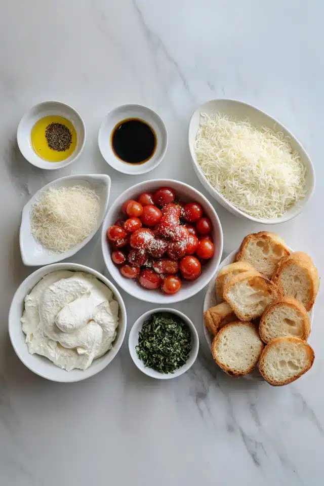 Easy Caprese Dip - Savortales
