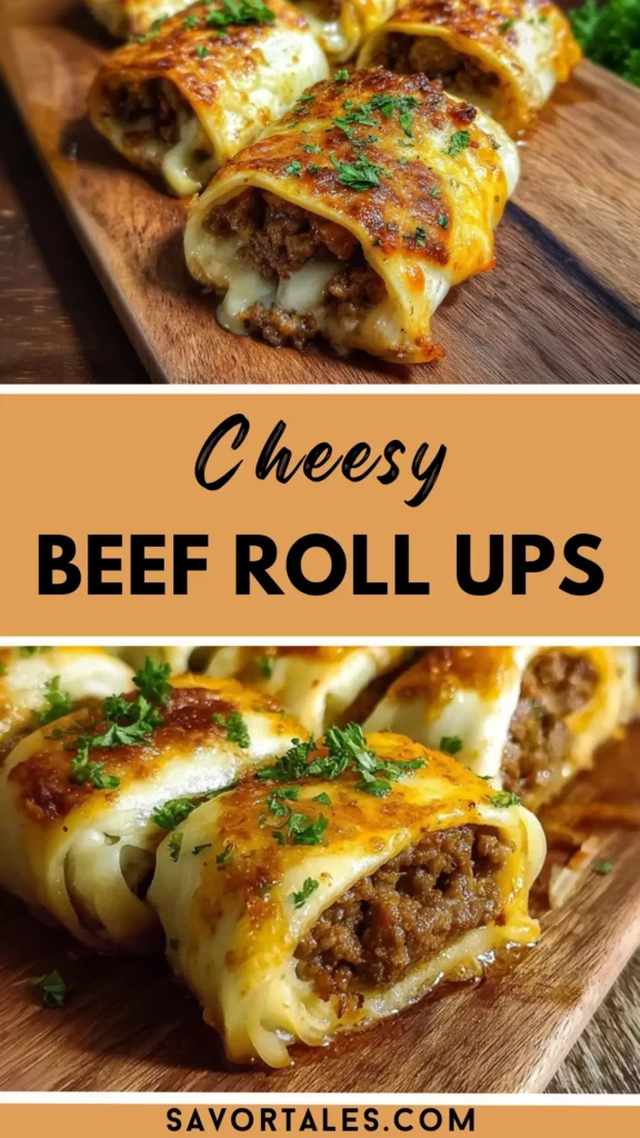 Cheesy Beef Roll Ups - Savortales