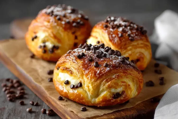 Indulgent Chocolate Chip Custard Brioches - Savortales