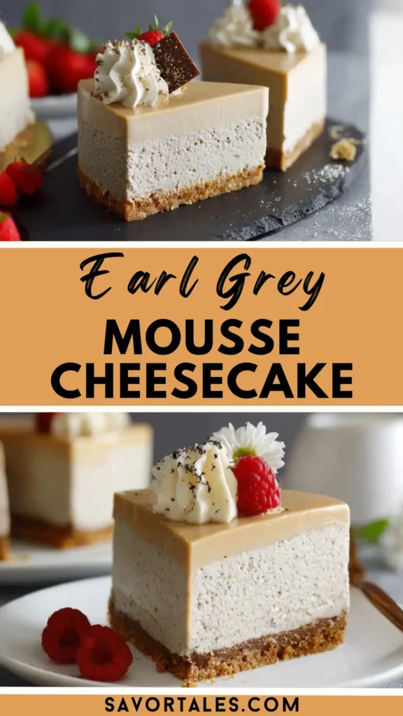 Earl Grey Mousse Cheesecake - Savortales
