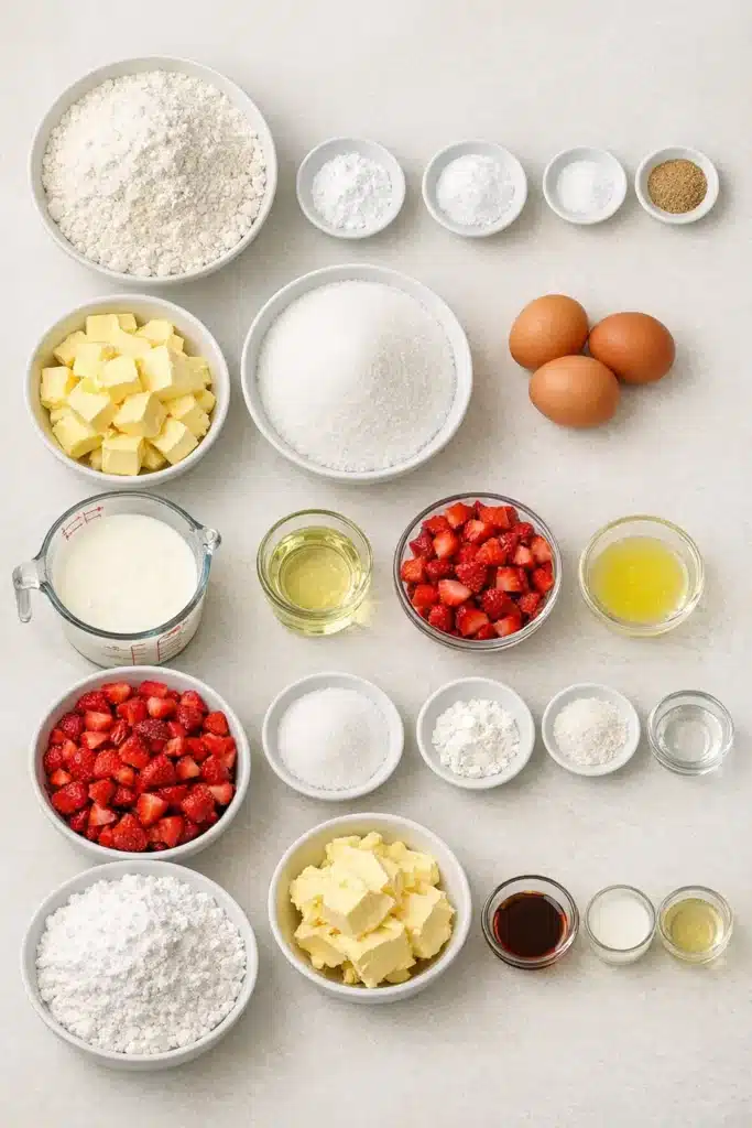 Vanilla Cake with Strawberry Filling - Savortales