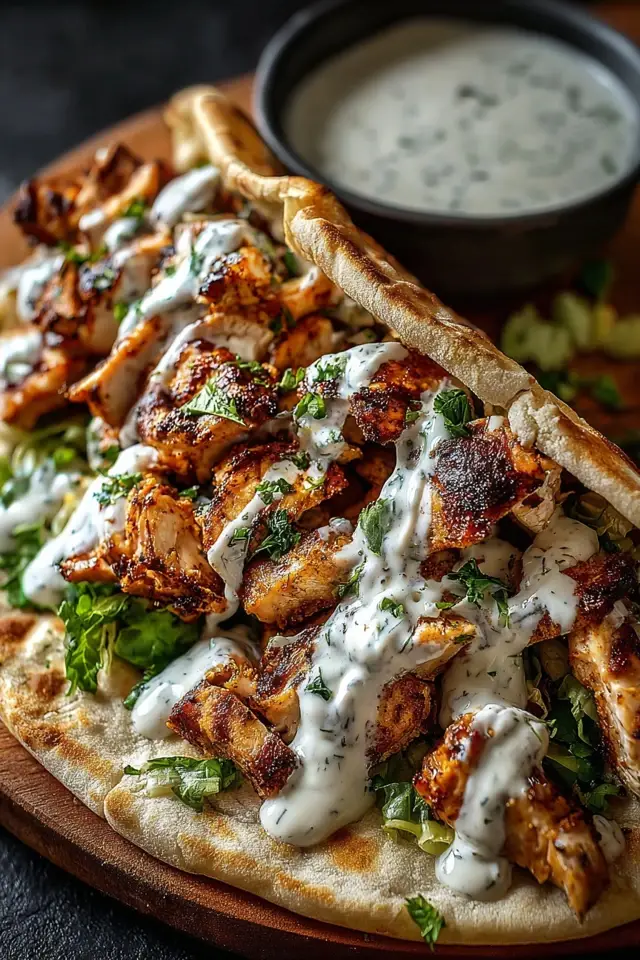 Chicken Shawarma with Creamy Garlic Sauce: A Cozy Taste of Middle ...