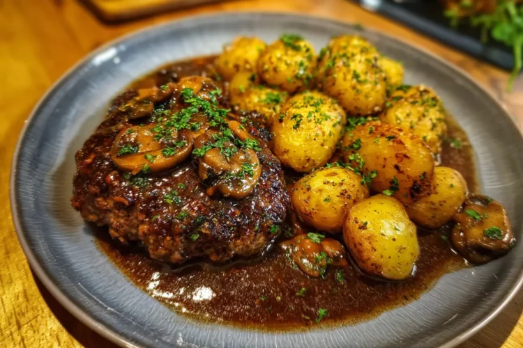 Salisbury Steak and Crispy Potatoes - Savortales