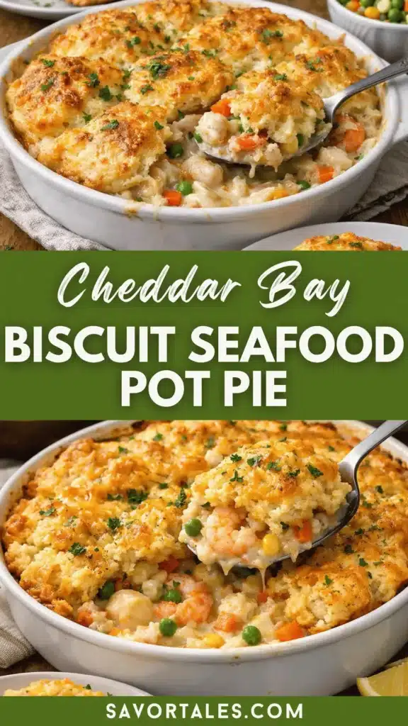 Cheddar Bay Biscuit Seafood Pot Pie - Savortales